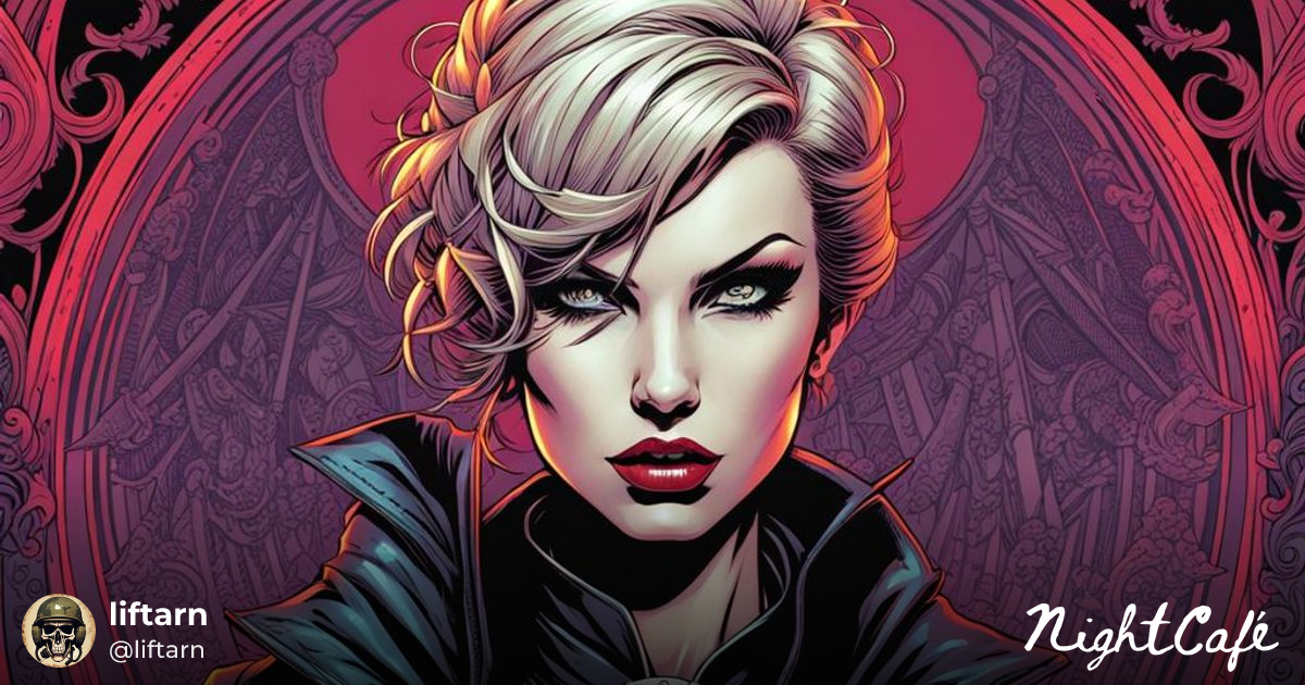 Vampire - Punk Vampire Comic Book Art: Smooth and Perfect