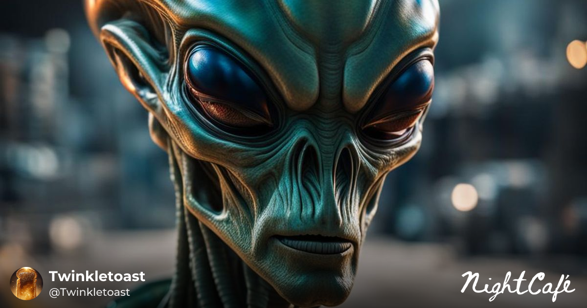 alien portrait - Betty - Holographic Alien Portrait in 8K HD...