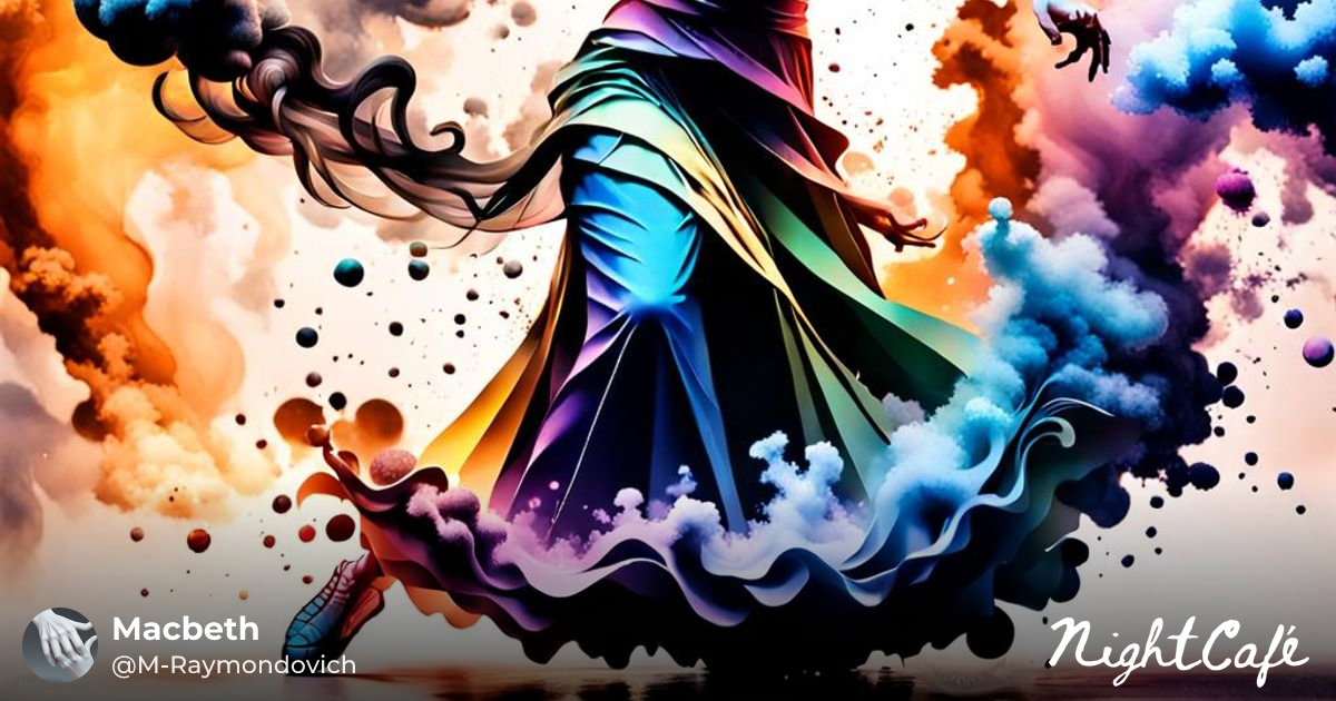 Misty Jane: colorful variant #1 - Smoky Mist Dancer in Hyper...