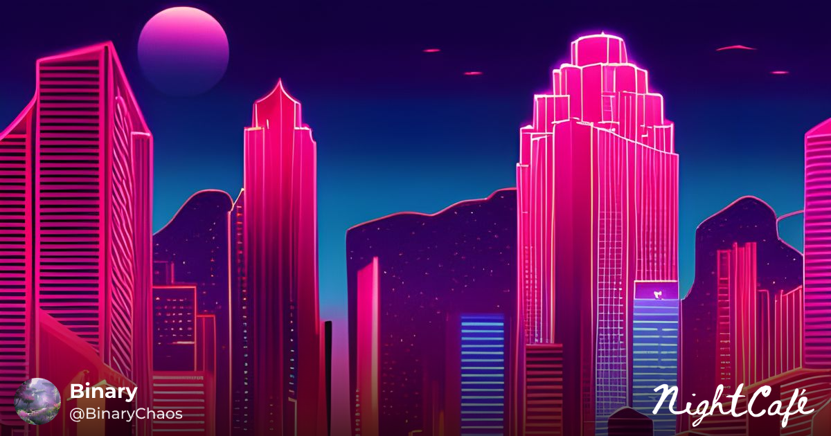 synthwave neon retro city - Synthwave Neon Retro Cityscape a...