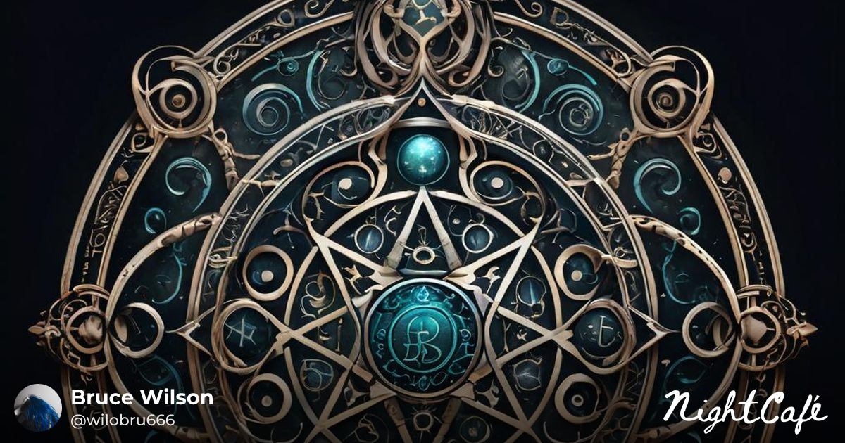 Ethereal Beauty Sigil: Eldritch Occult Horror Desi... - AI Art