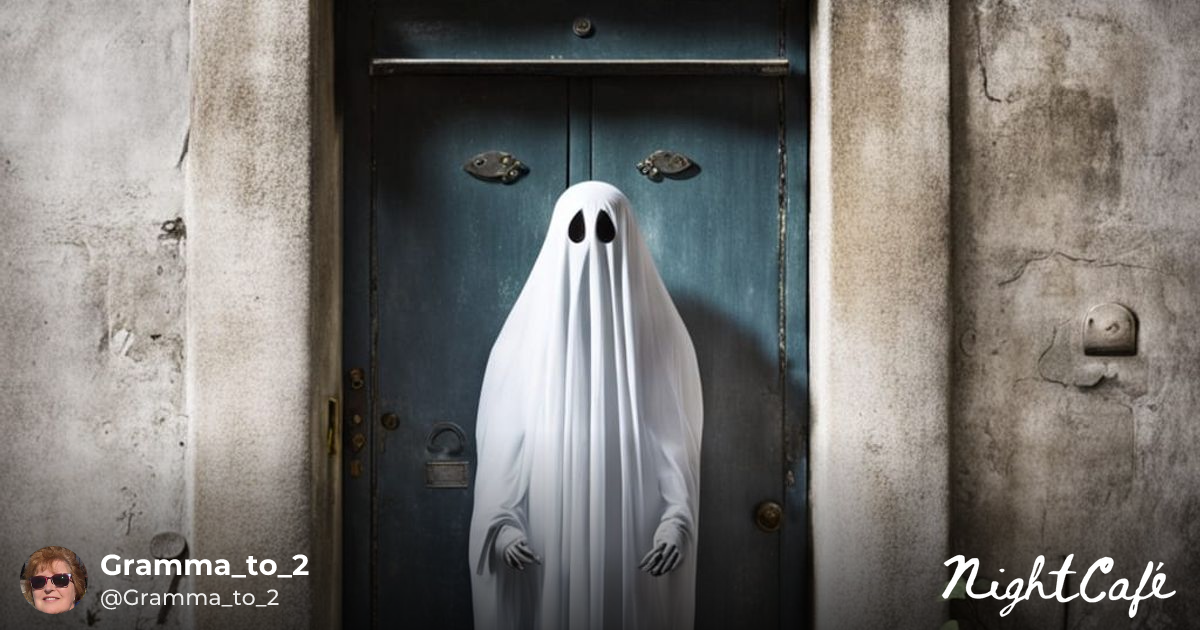 Ghost Emerges from Haunted Mailbox in Dark Fantasy... - AI Art