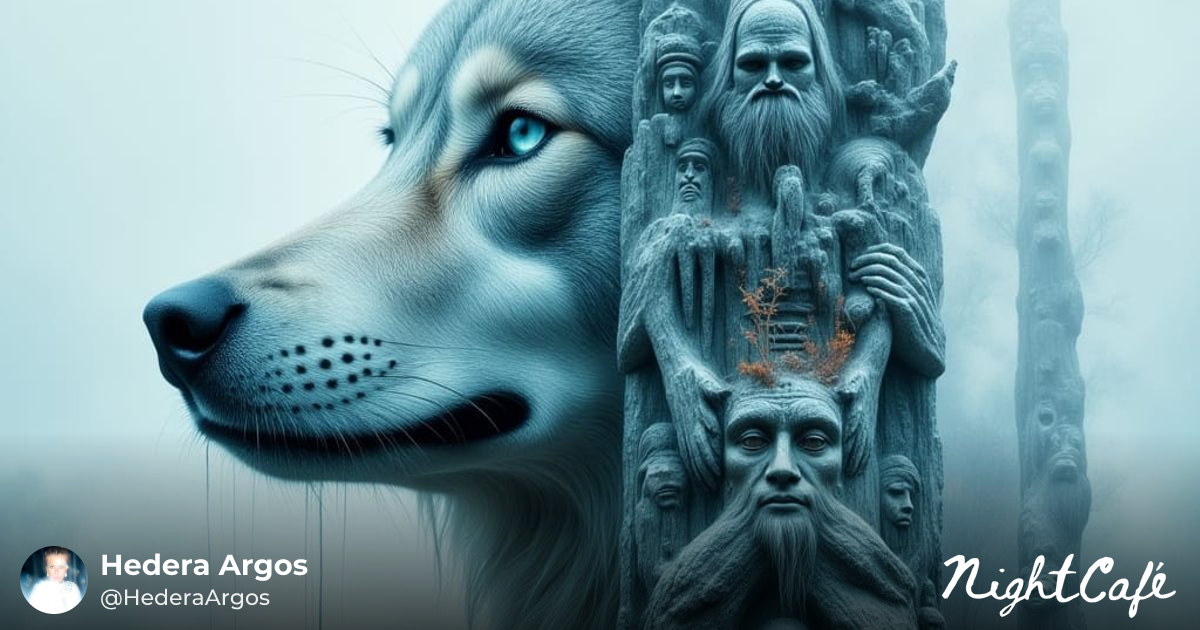 Totem of the Forgotten North - Wolf and Arctic Totem in Dig...