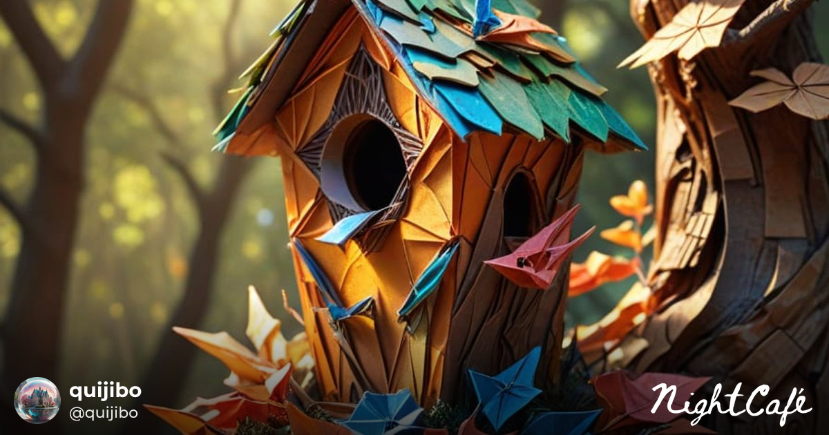 origami birdhouse