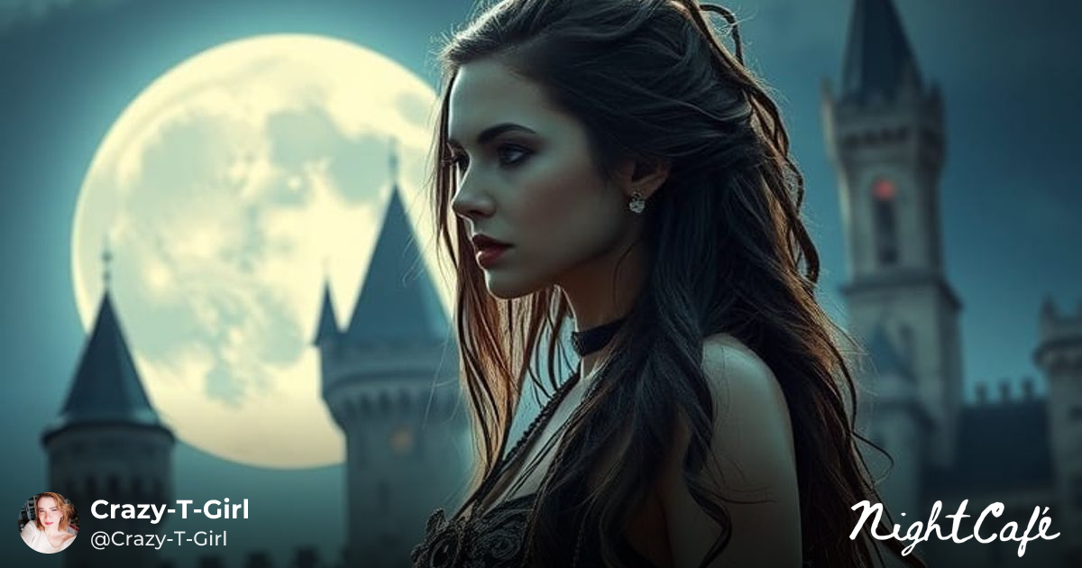 Ashana - Ethereal Pirate Vampire Goddess Under Full Moon