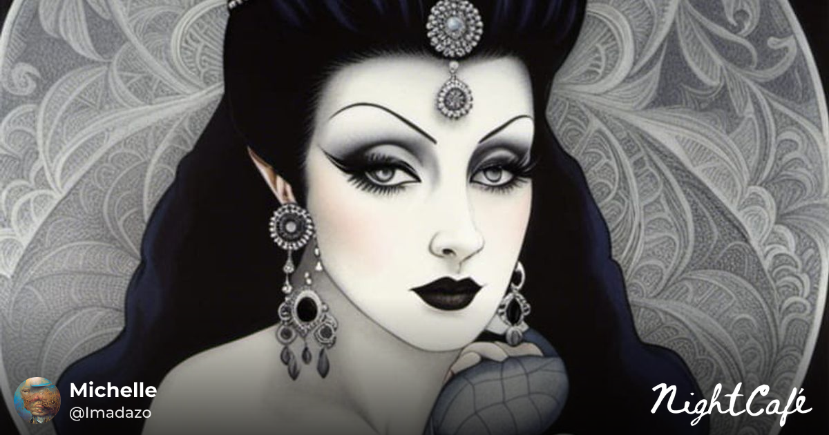 Gothic burlesque - Gothic Burlesque Portrait in Charcoal Sk...