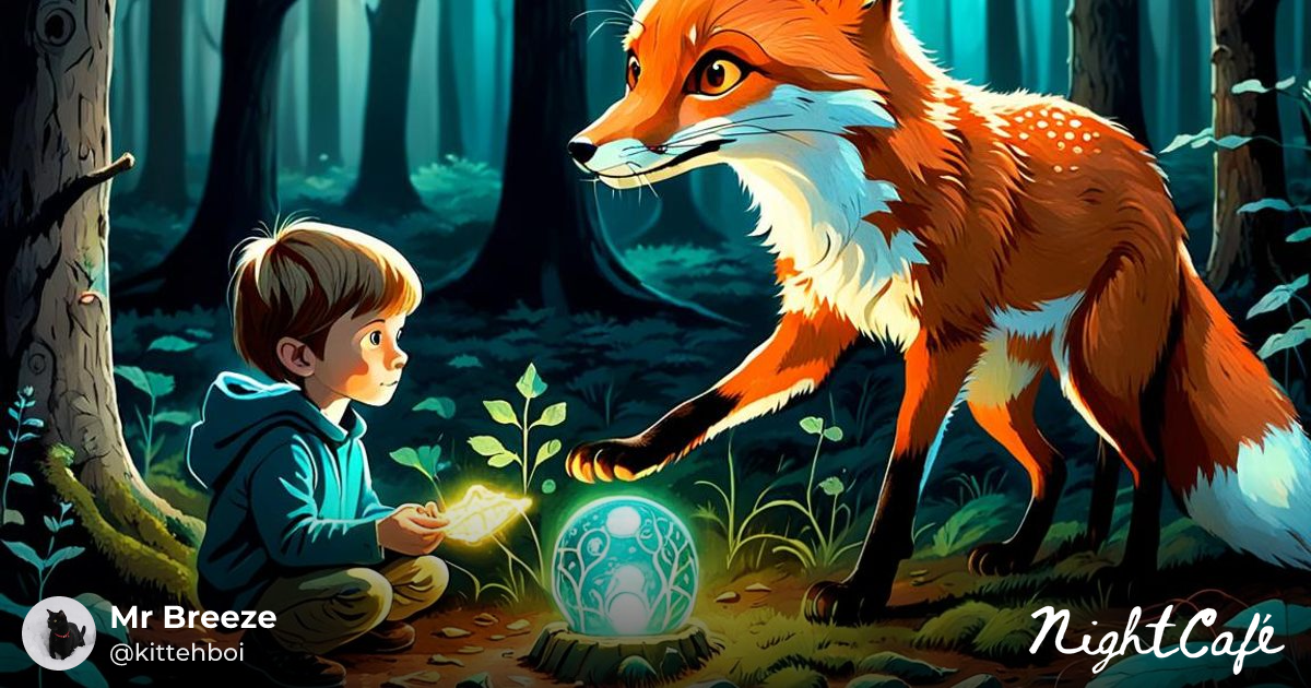 A curious child discovers a magical artifact.