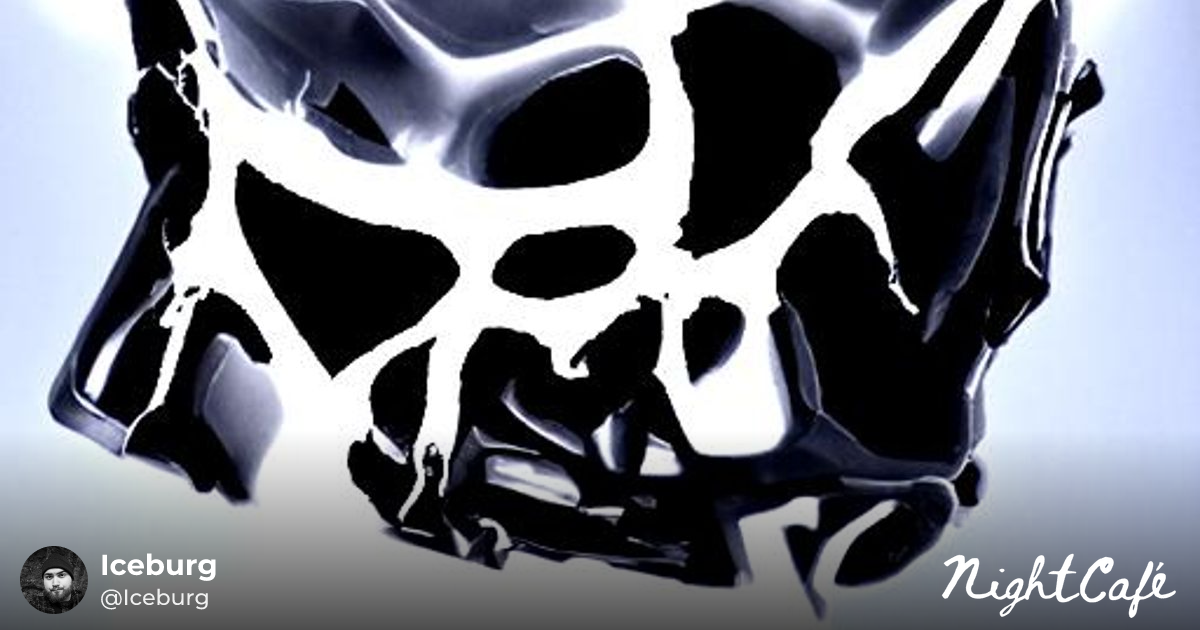 Shattered Crystal Ball - Detailed X-Ray of Human Skull Anato...