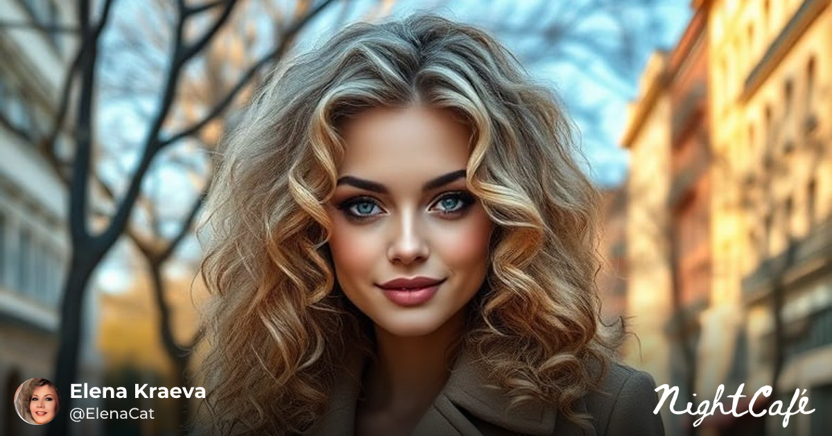 Elegant European Woman in Hyper-Realistic Portrait - AI Art