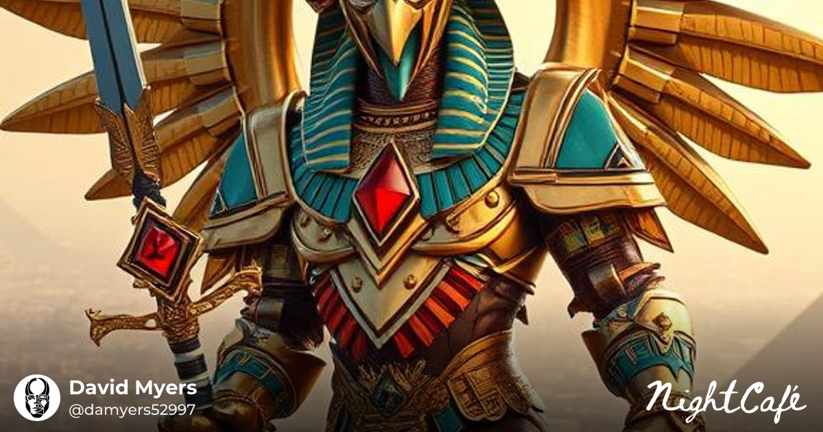 Jeweled Gargoyle Knight Warrior in Art Deco Style - AI Art