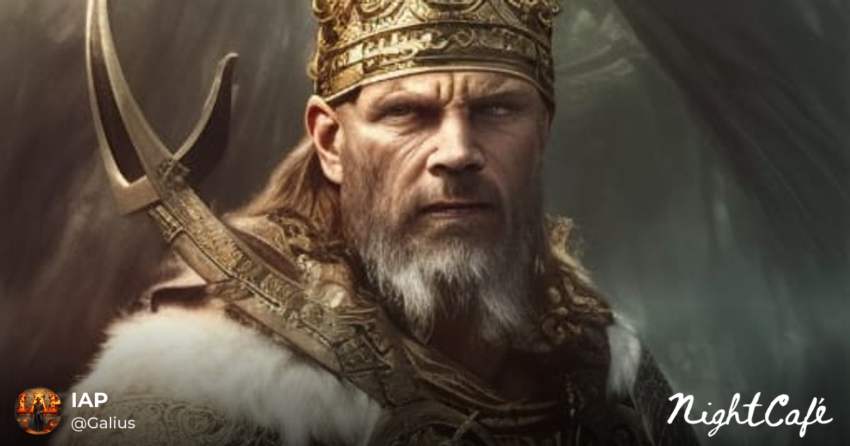 Hrothgar - Aetherpunk Viking King in Post-Apocalyptic Monast...