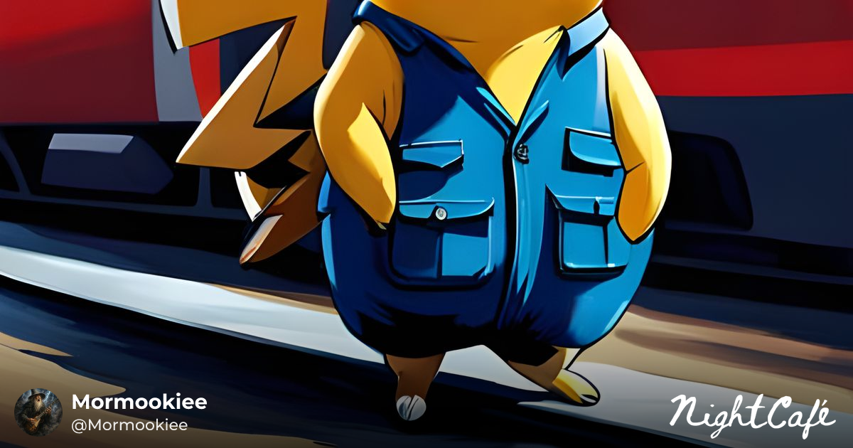 Pika Pika Choo Choo! - Pikachu Train Conductor in Expressive...