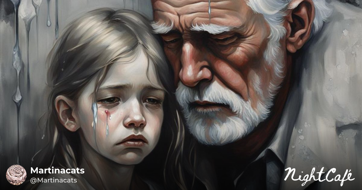 Depressive oil painting, formative memories.