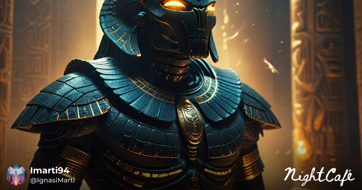 Egyptian Scarab God in Dark Fantasy Art - AI Art