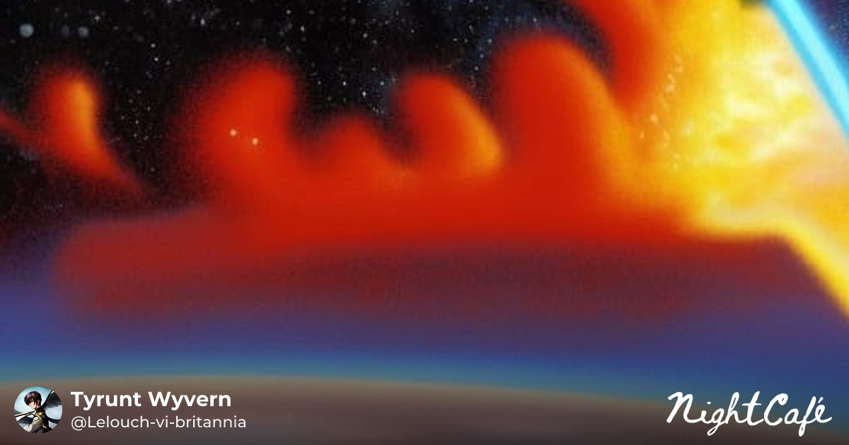 Nuclear Explosion on Mars in Studio Ghibli Style - AI Art