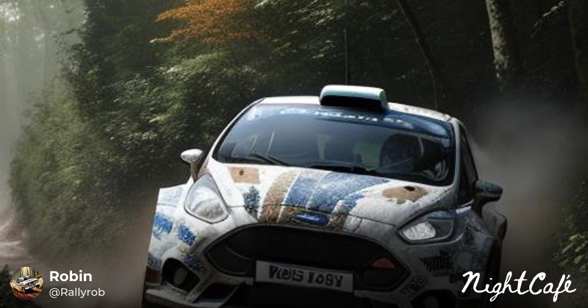 Ford fiesta r2 rally car