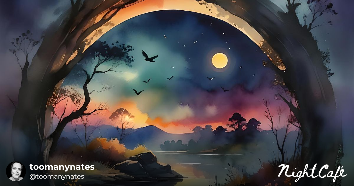 Nocturnal fantasy landscape - Nightingale's Sunset Song: A F...