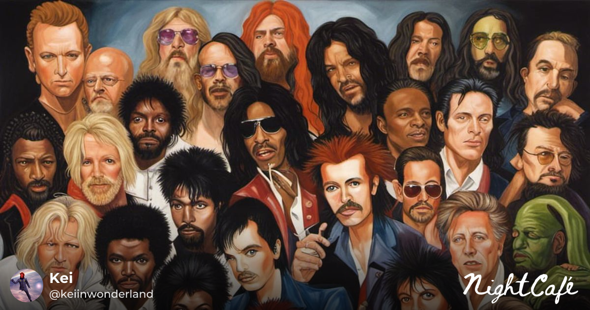 Iconic Musicians Reimagined as The Last Supper - AI Art