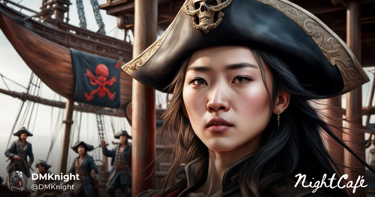 Pirates ashore - Chinese Pirate Captain and Crew Landing Ash...