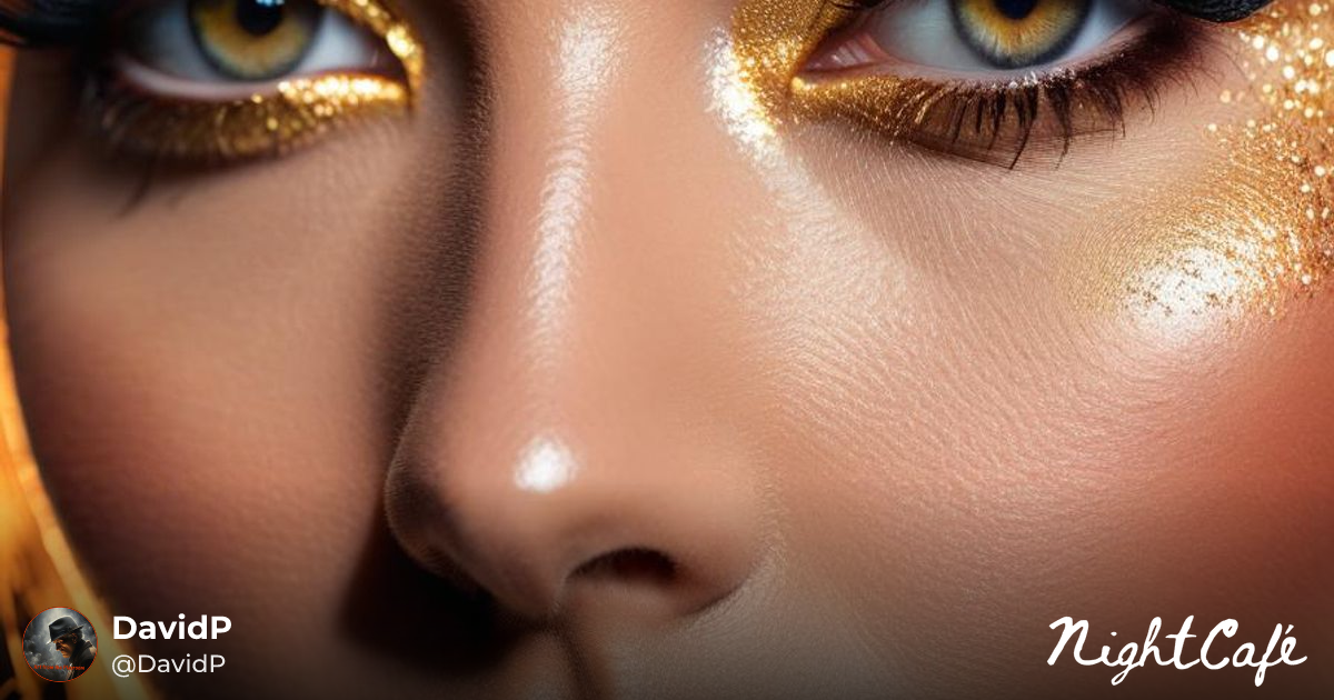 Razzle dazzle - Stunning Close-Up: Beautiful Woman with Perf...