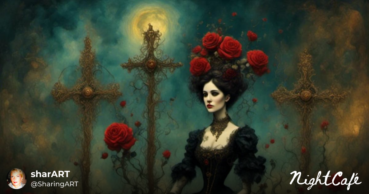 Lady & Red Roses ___#3