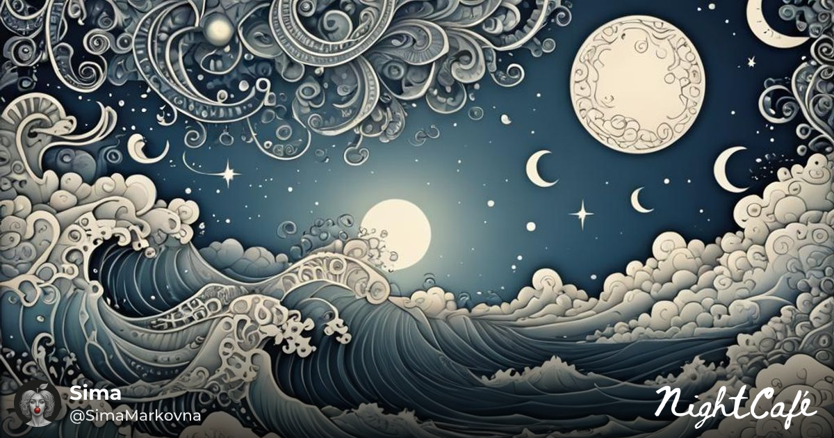 Zentangle The Moonlight