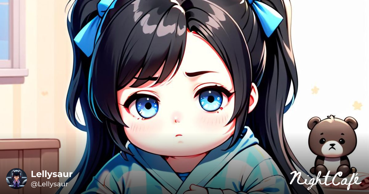 Poorly Lelly being watched over by Peter Bear 🐻