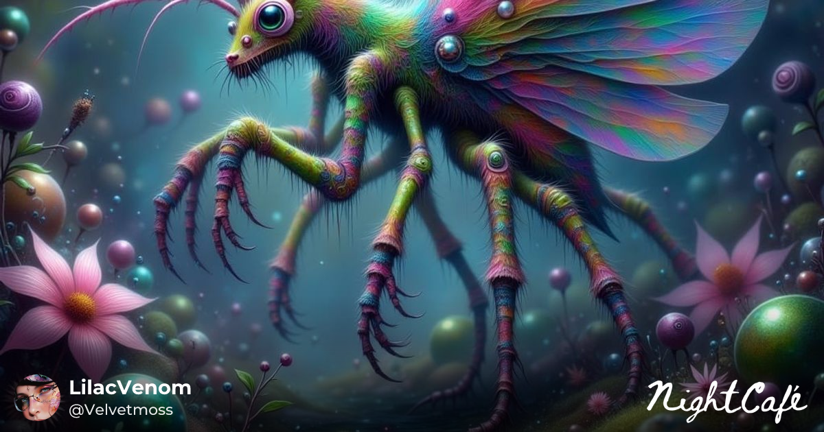 Ethereal Alien Exoplanet Creature in Fairy Punk St... - AI Art