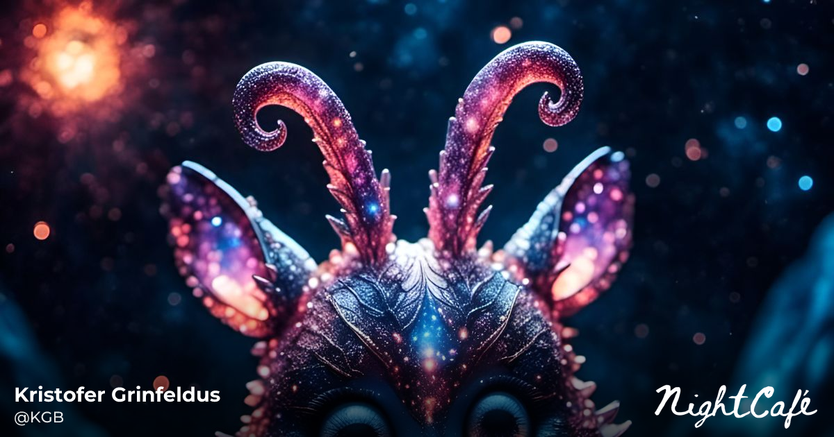 Cute Cosmic Creature in Dreamy Style - AI Art