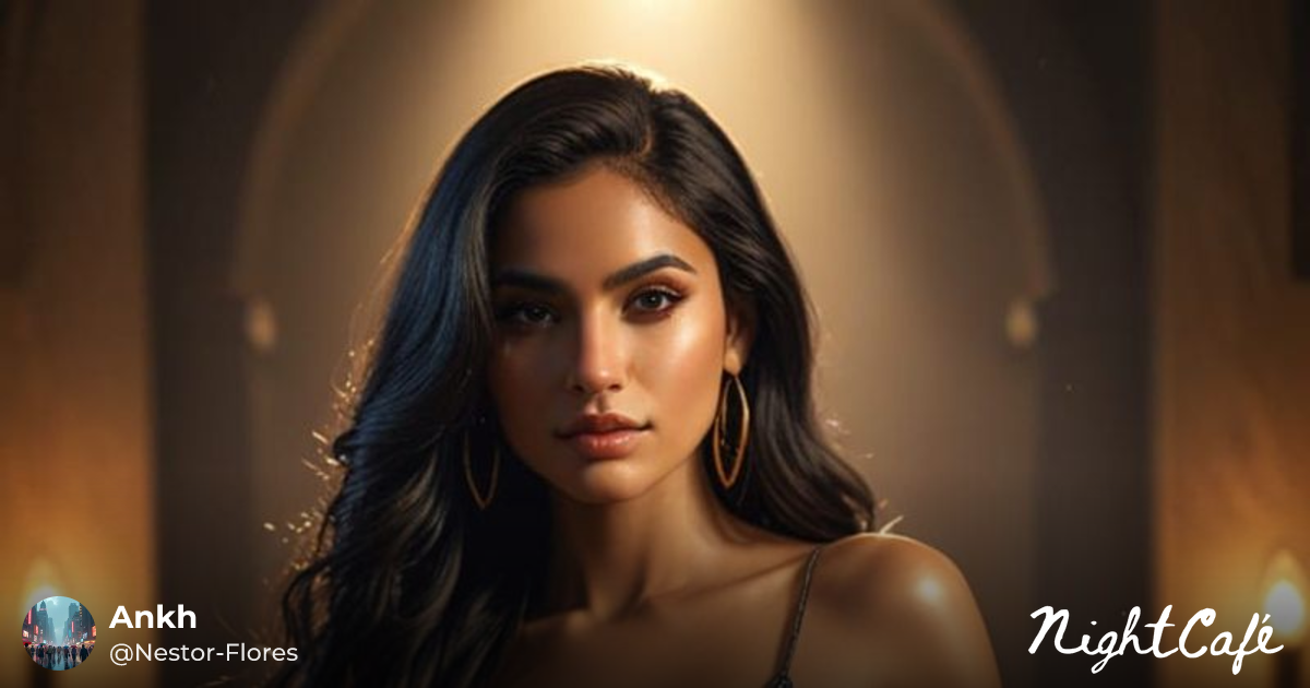 Elegant Dominican Woman in Hyper-Realistic Digital... - AI Art