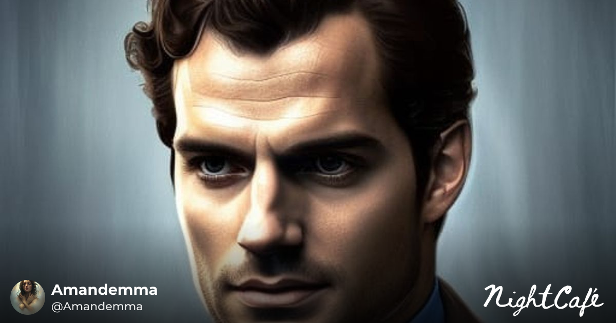 Henry Cavill - Handsome Investigator Portrait in Art Nouveau...