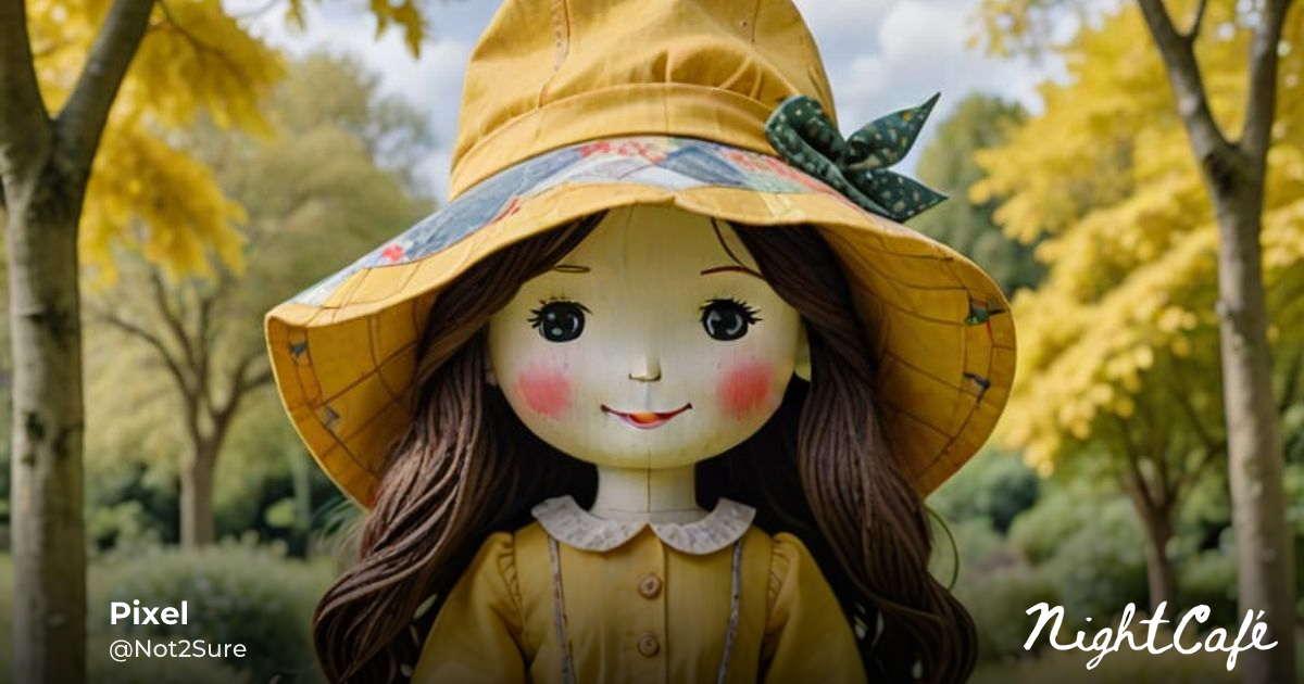 Rag doll goes for a walk - Patchwork Rag Doll Strolls Throug...