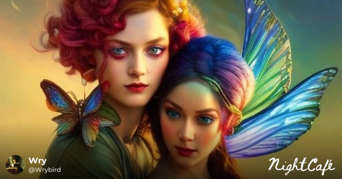 Fourth Wall Stare - Hyperdetailed Fantasy Portrait with Flor...