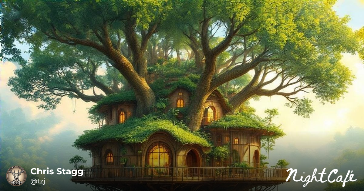 Epic treehouse - Whimsical Eco-Friendly Treehouse Metropolis...