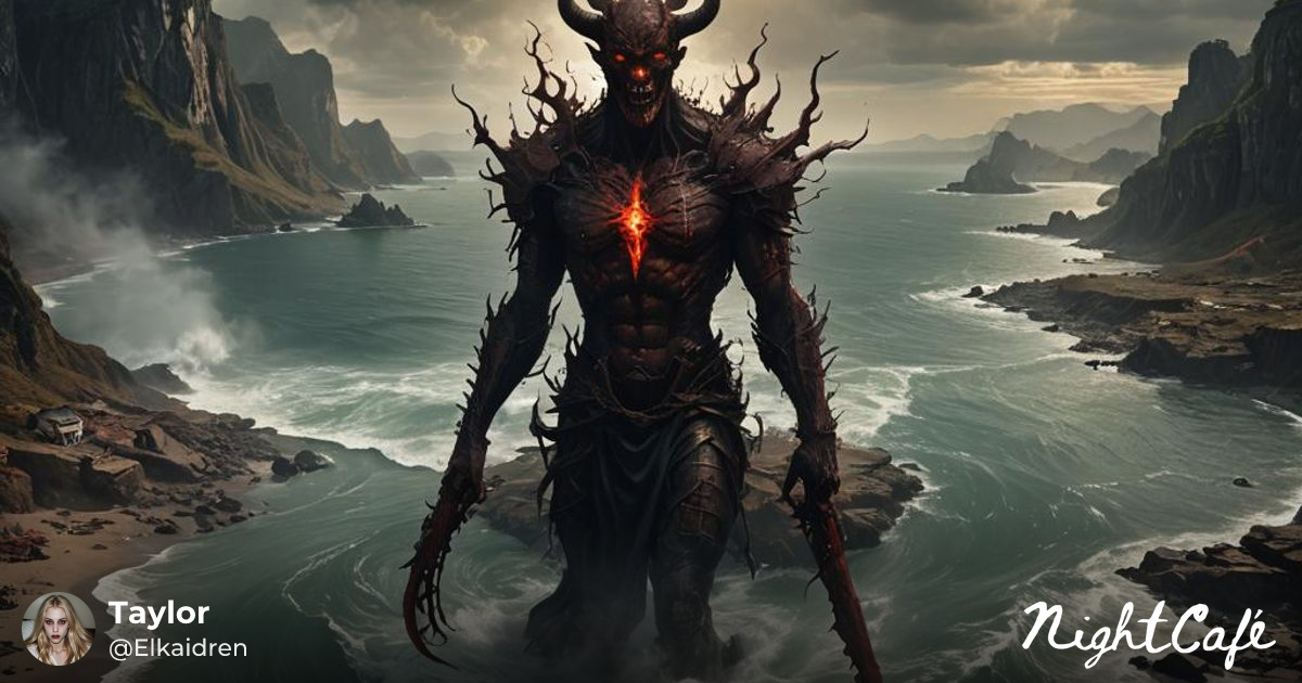 Nemisis - Angelic and Demonic Figure in Detailed Matte Paint...