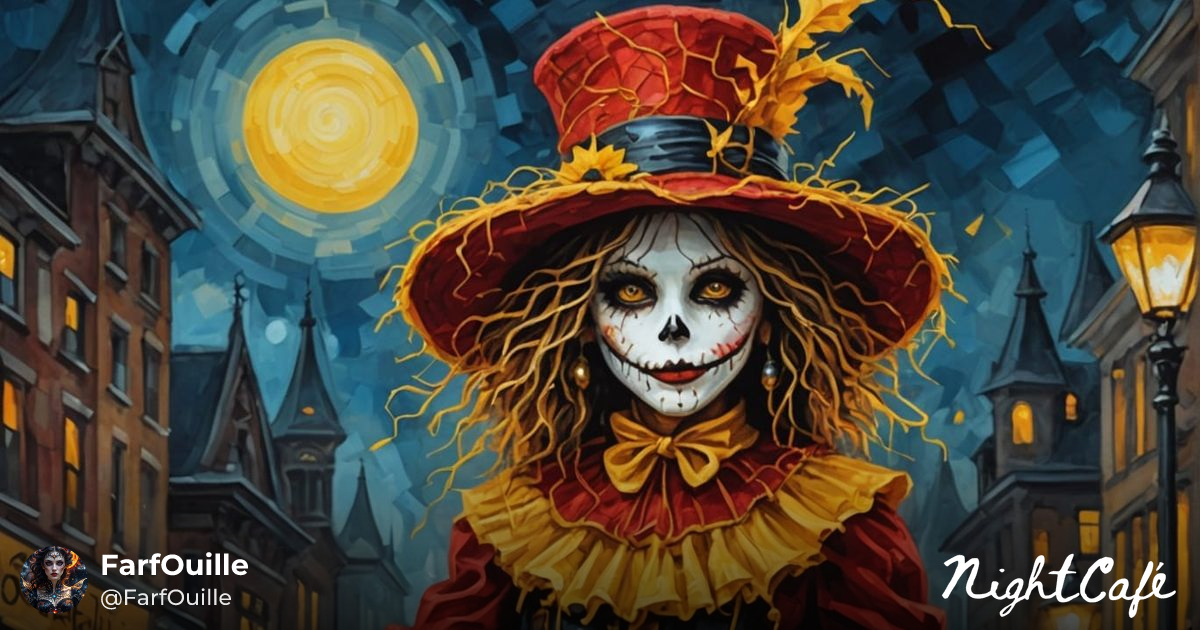 HALLOWEEN - Steampunk Halloween Scarecrow Dance in Klimt Cro...