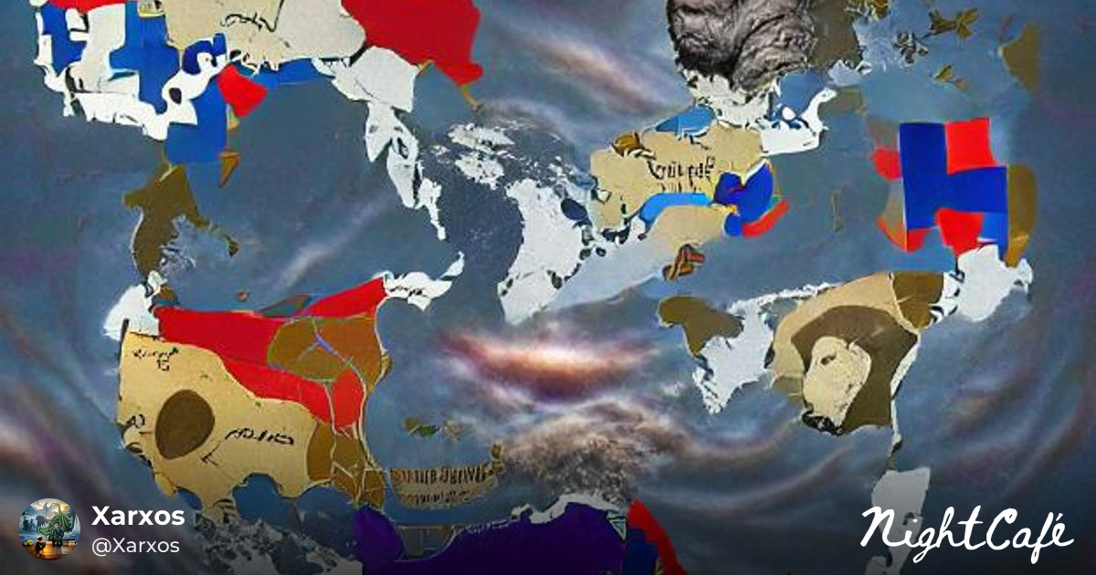 Fictional Earth: An Alternate History Political Ma... - AI Art