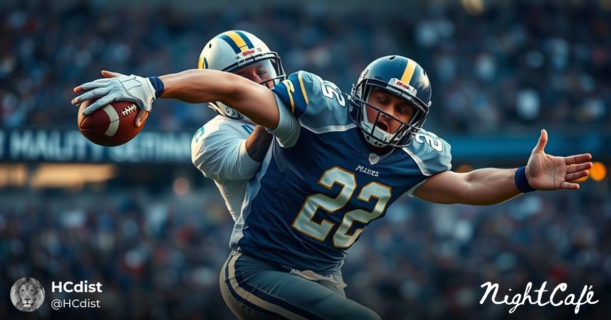 Athlete's Shoulder Injury in Mid-Air Collision - AI Art