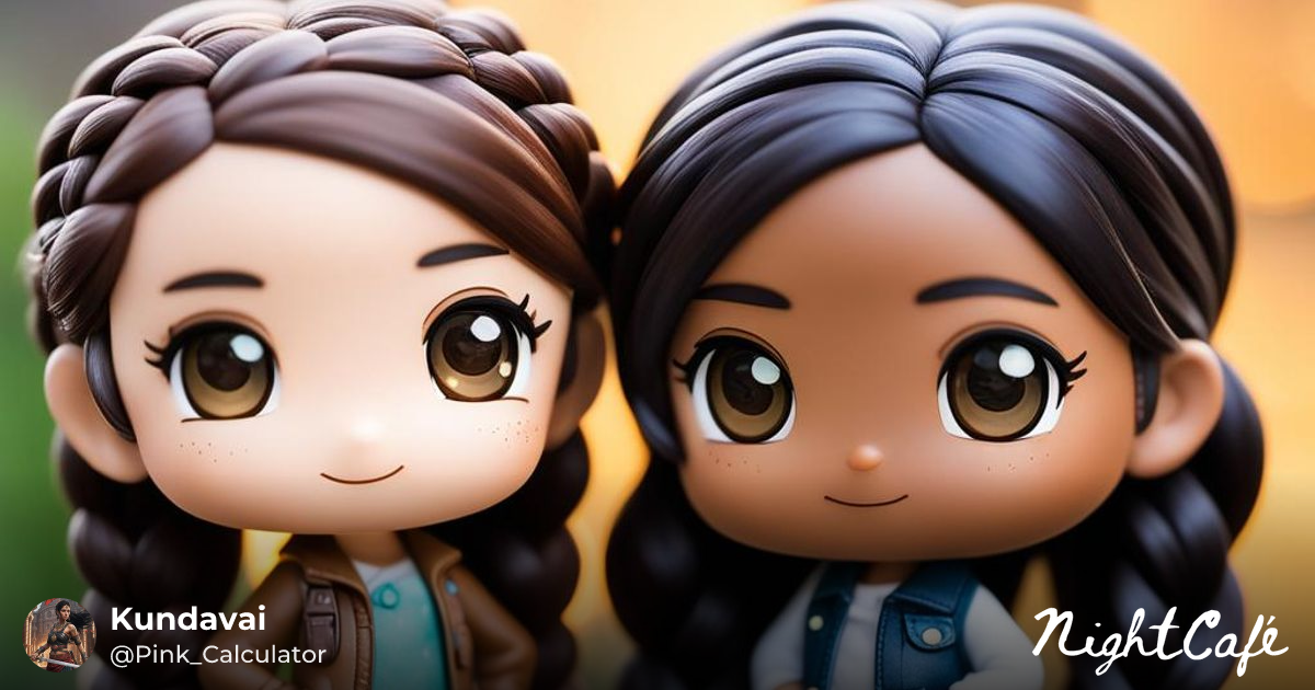 Chibi Besties 2 - Chibi Girls Portrait in Natural Lighting