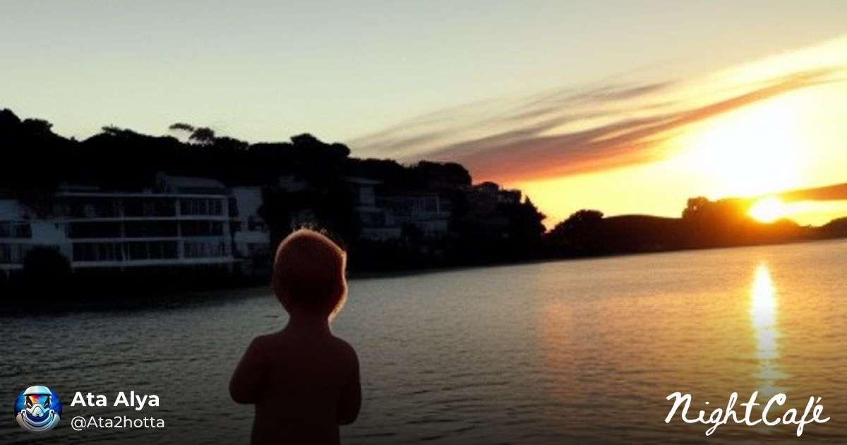 Sunset over the bay with monkey - Sunset Over the Bay Featur...