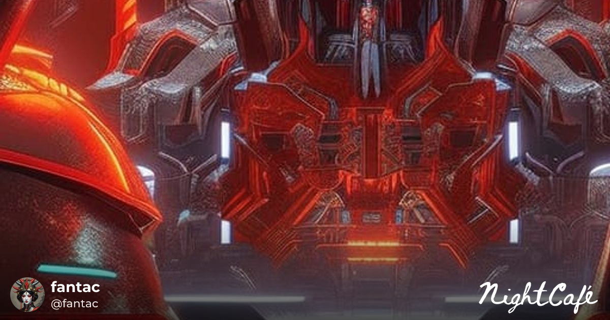 Inside the Mecha III - Cyberpunk Mecha Boss in Dramatic Digi...