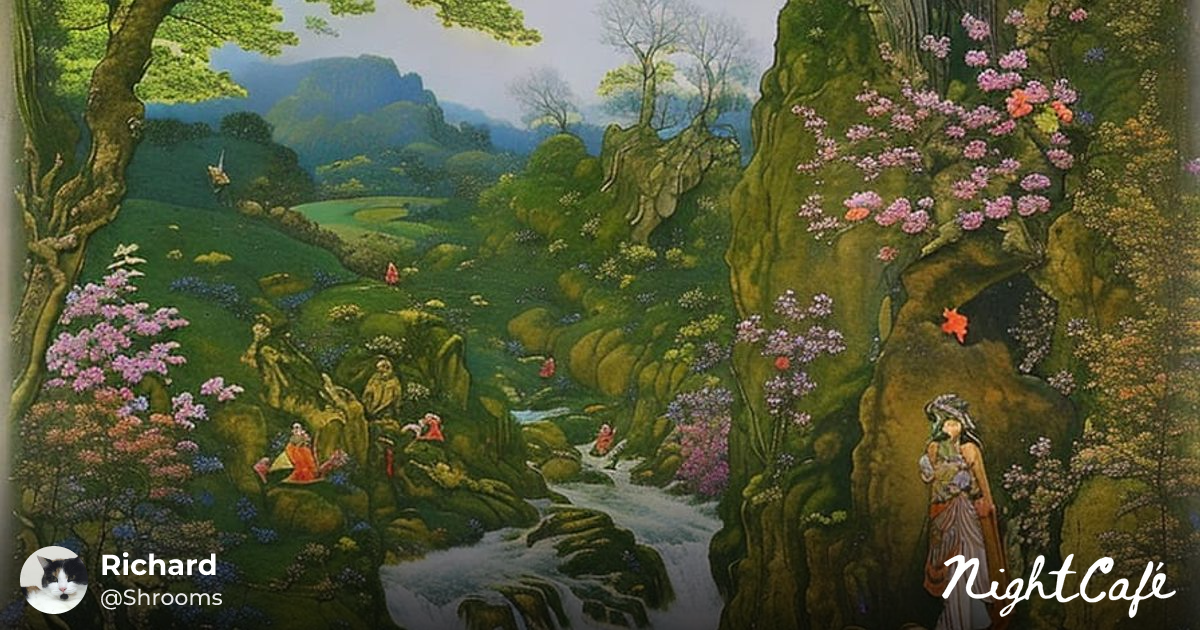 Arthur Rackham, Patrick Woodroffe, landscape - faeries 3