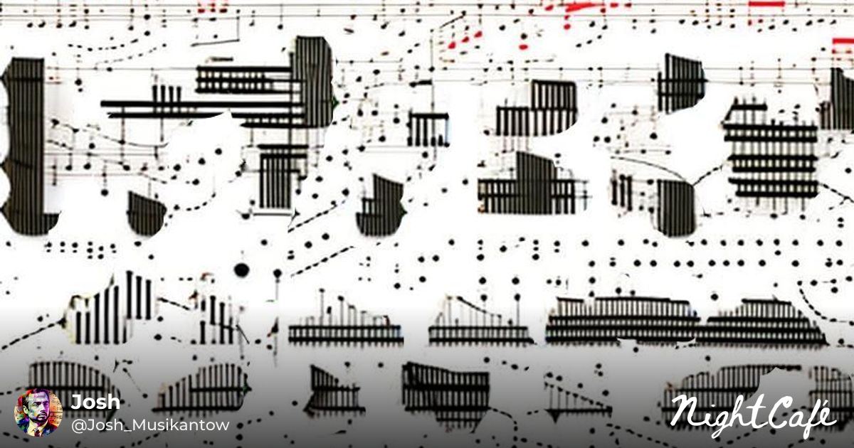Experimental Music Notation in Graphic Score - AI Art