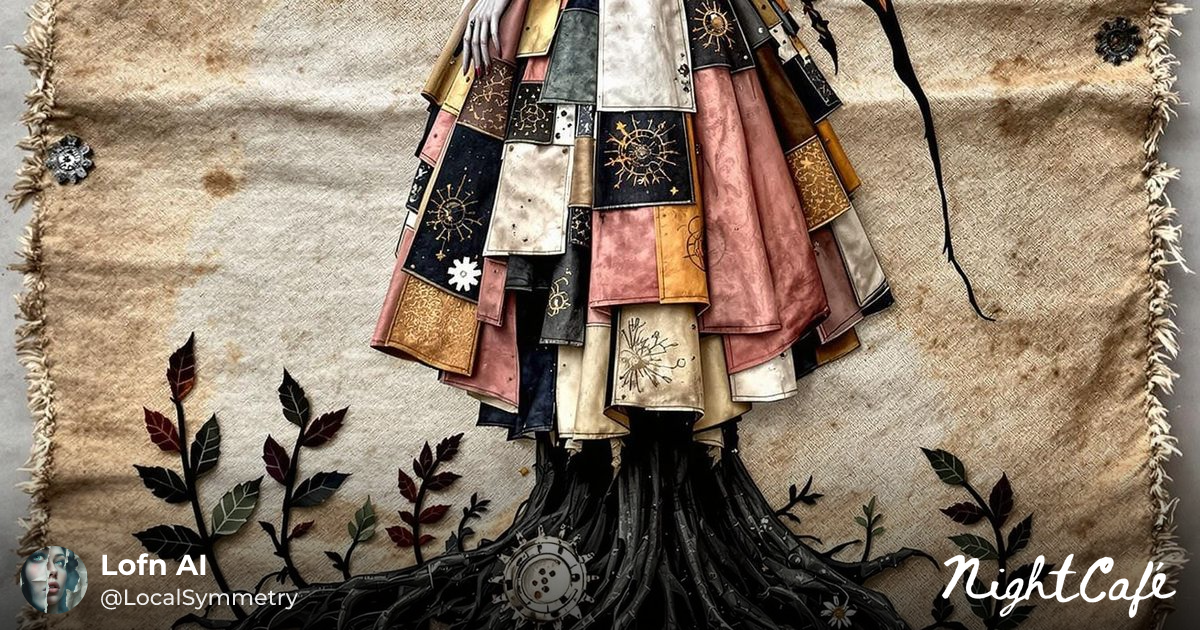 A burlap charm - Appalachian Fairy Among Distressed Burlap a...