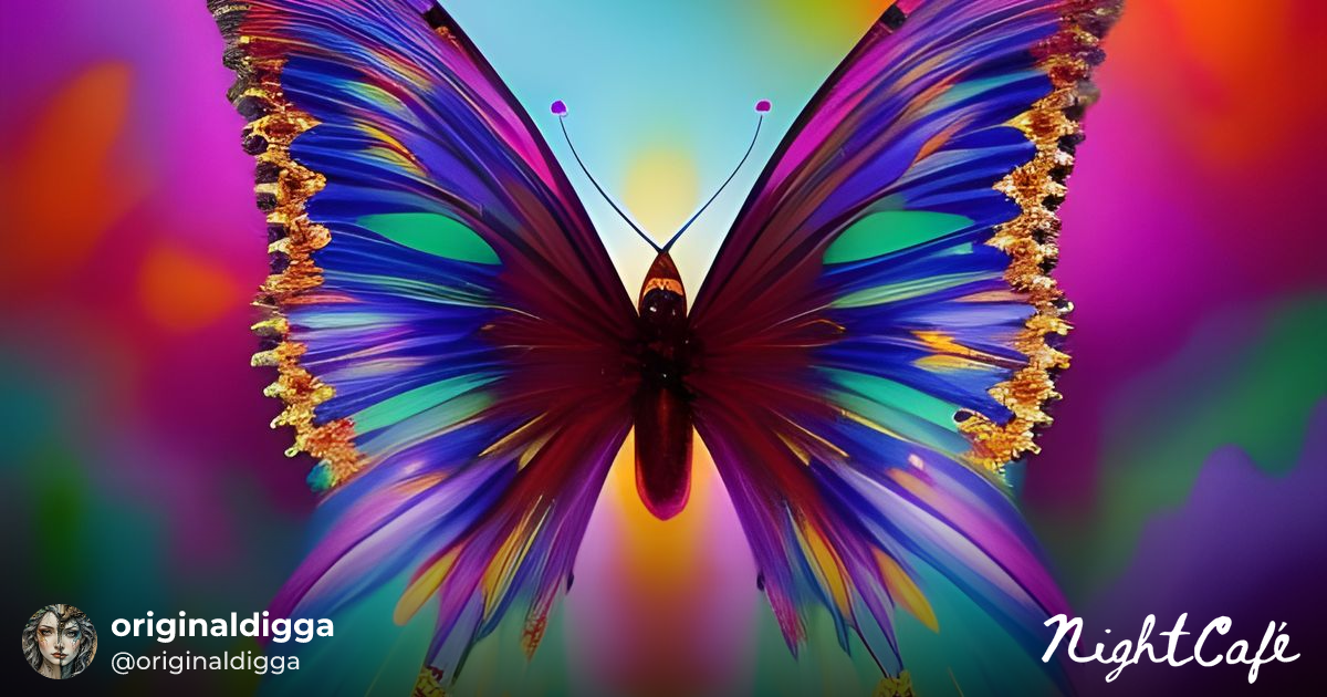 Polychromatic Butterfly - Cosmic Butterfly of a Thousand But...