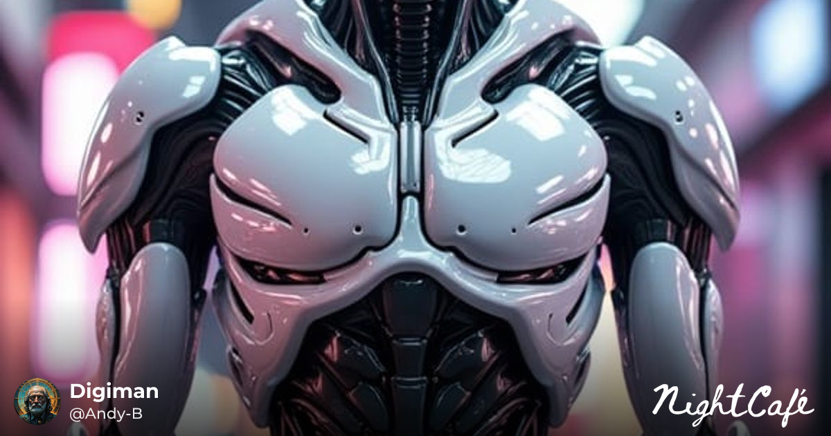 White Xenomorph with armour.