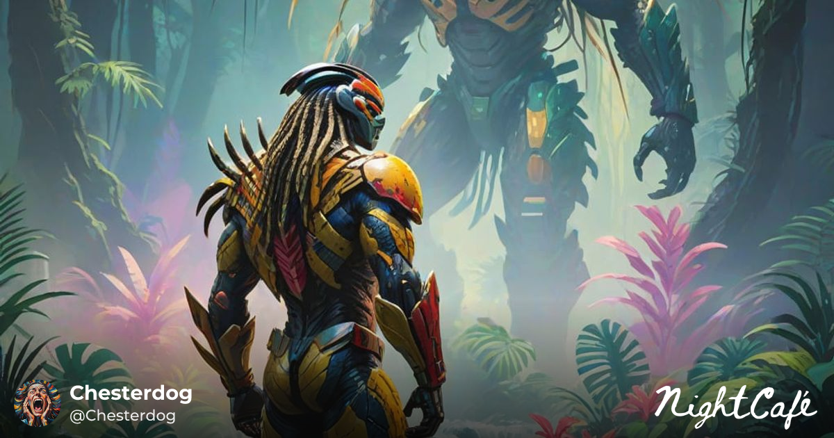 The Predator - Predator in Jungle: An Impressionist Maximali...