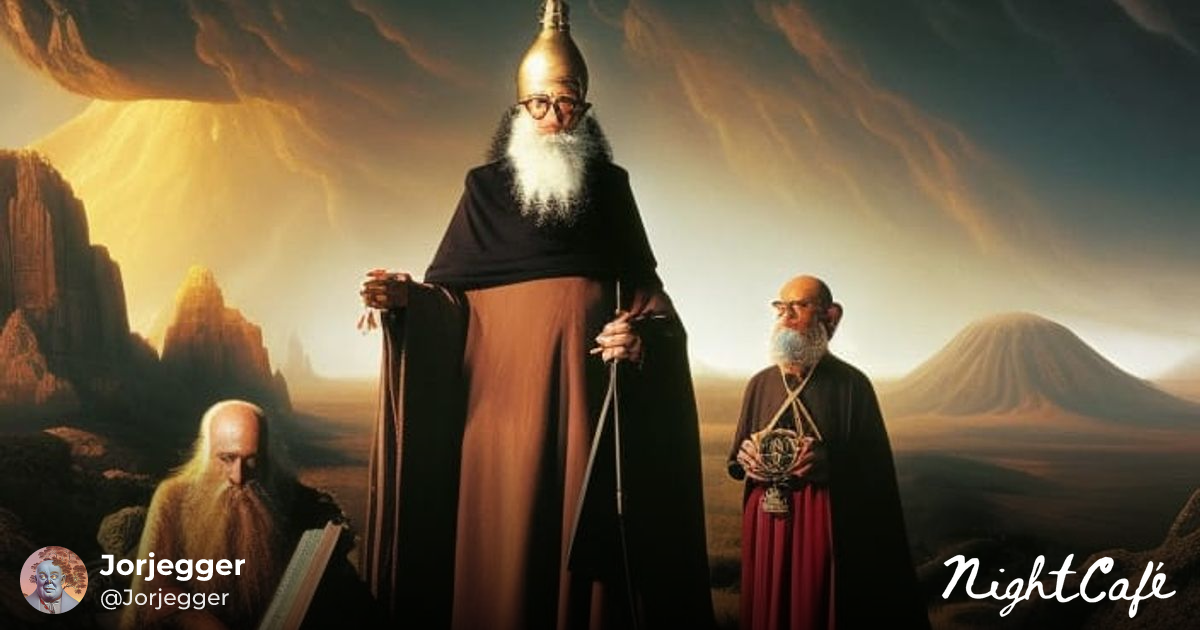 Gothic Priest Portrait in Ornate Stylized Style - AI Art