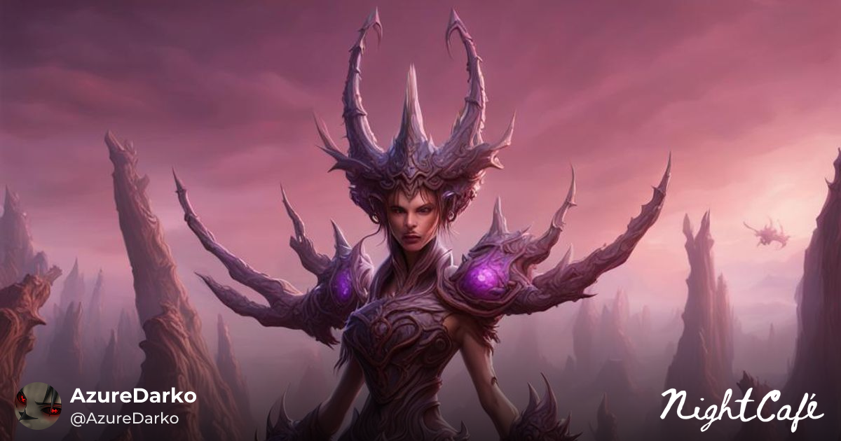 zerg queen - Detailed Zerg Queen Matte Painting