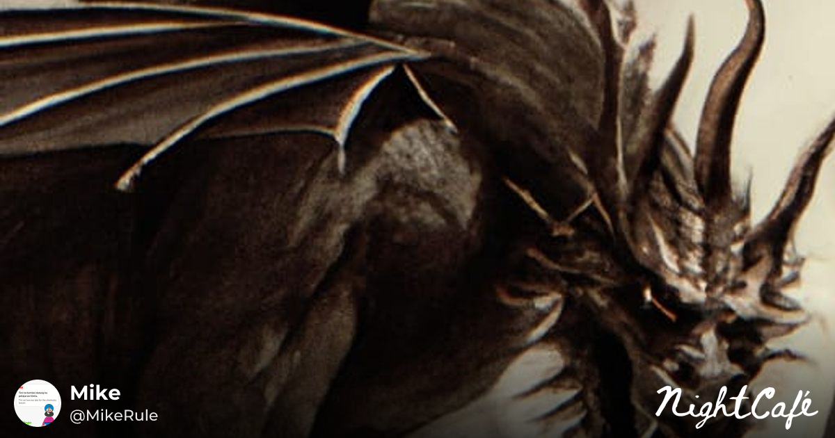 Smaug from the Hobbit - Smaug the Dragon in Dark Horror Styl...